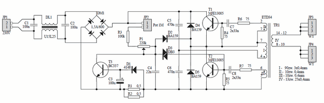 SMPS Electronic Transformer for Halogen Lamps 12V 150W – Electronics ...
