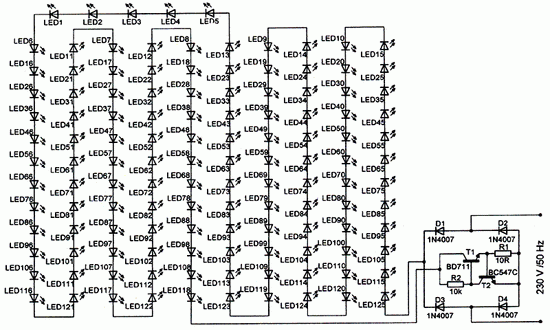 230V LED Lighting Lamp Transformerless Circuit – Electronics Projects ...