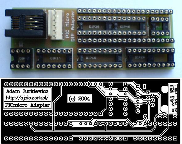 8-40 Pin DIP Adapter for Microchip PIC Series – Electronics Projects ...