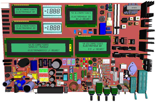 Proteus Ares 3D Model Archive Series 3 – Electronics Projects Circuits