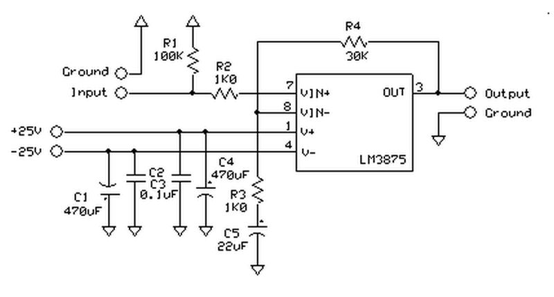 LM3875 Gainclone Mini PCB + Hesaplamaları - Elektronik Devreler Projeler
