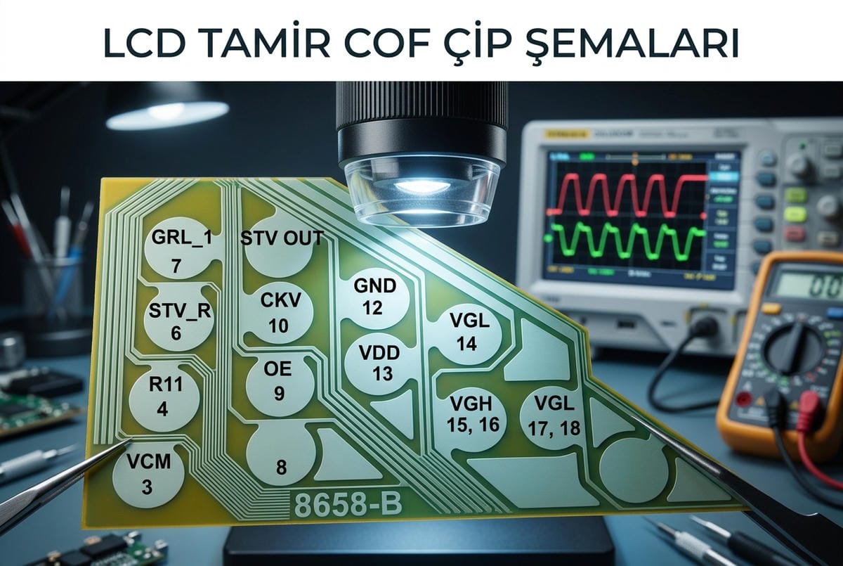 LCD Tamir COF Çip Şemaları - Elektronik Devreler Projeler