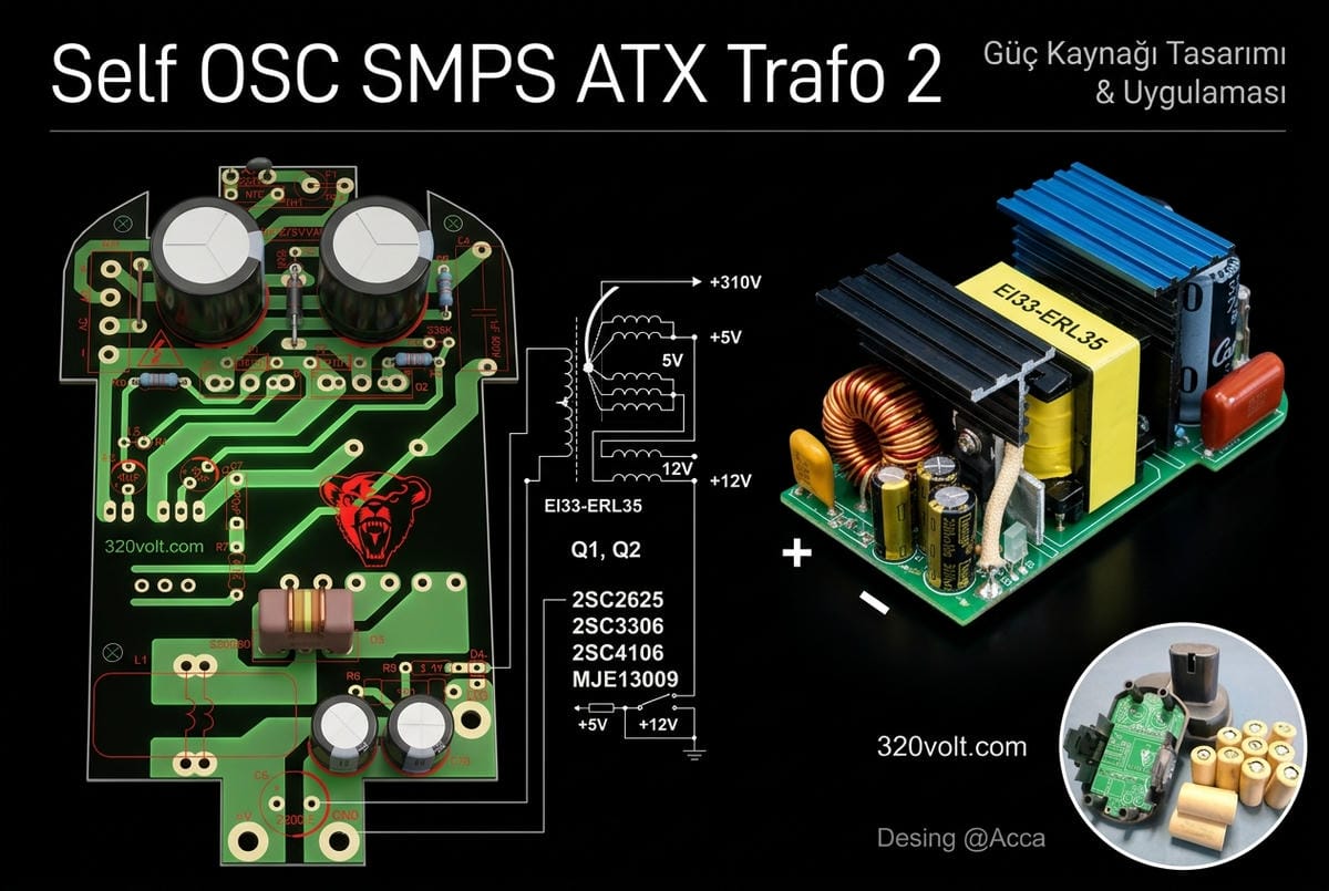 Self OSC SMPS ATX Trafo 2 - Elektronik Devreler Projeler