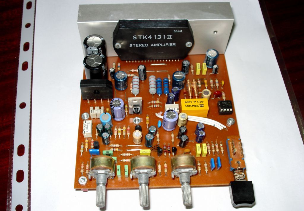 STK4131-II 2x20W Stereo Amfi BC109 Ton Kontrol, Loudness ve NE555 ...